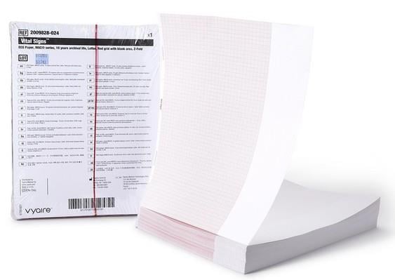Diagnostic Recording Paper GE Thermal Paper 8-1/2 X 11 Inch Z-Fold Red ...