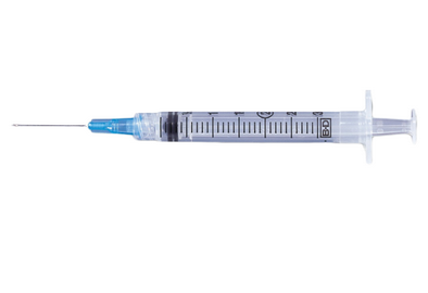 Safety Hypodermic Syringe with Needle IntegraTM 3 mL 1 Inch 23 Gauge Retractable Safety Needle ...