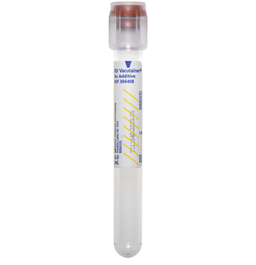 BD Vacutainer® No Additive (Z) Plus Secondary Tube Plain 6 mL BD ...