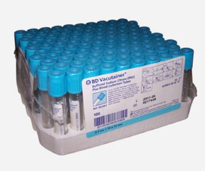 BD Vacutainer Plus Venous Blood Collection Tube Sodium Citrate Additive ...