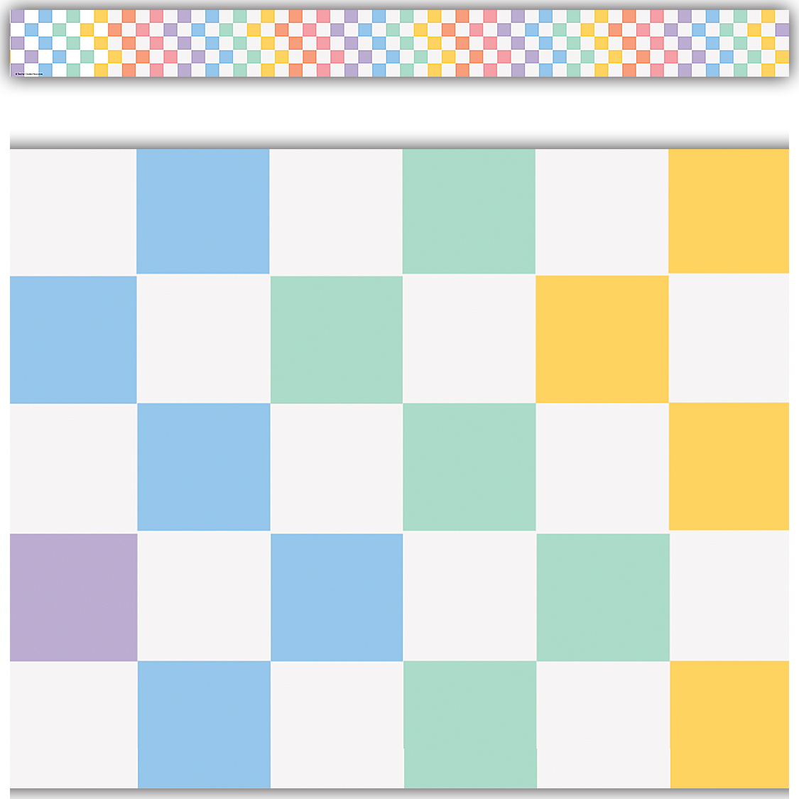 Cool for School Checkers Border - The School Box Inc