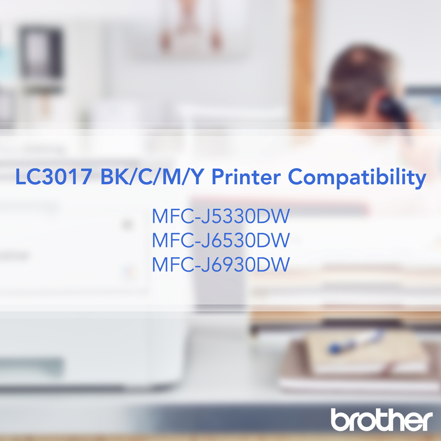 Brother Innobella LC3017C Original High Yield Inkjet Ink Cartridge ...