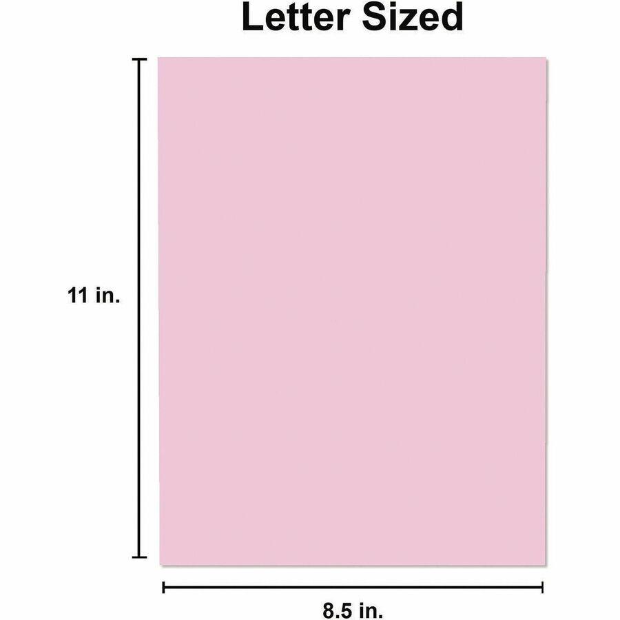 Universal Deluxe Colored Paper, 20 lb Bond Weight, 8.5 x 11, Pink, 500/Ream