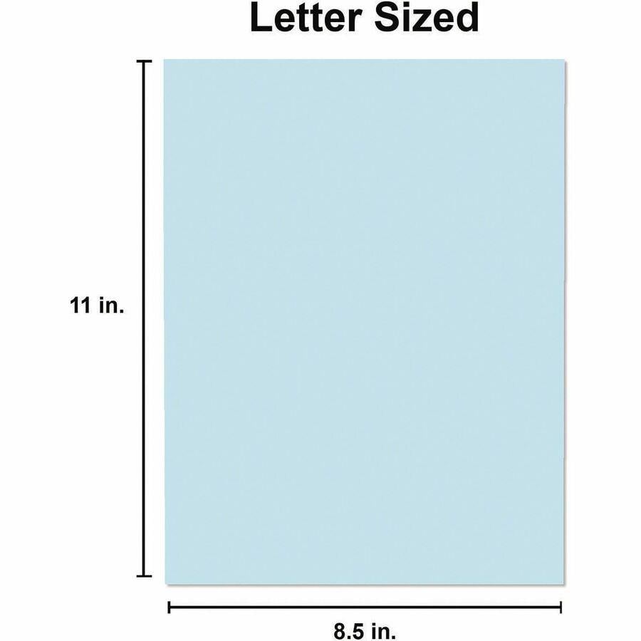Universal Deluxe Colored Paper, 20 lb Bond Weight, 8.5 x 11, Blue, 500/Ream