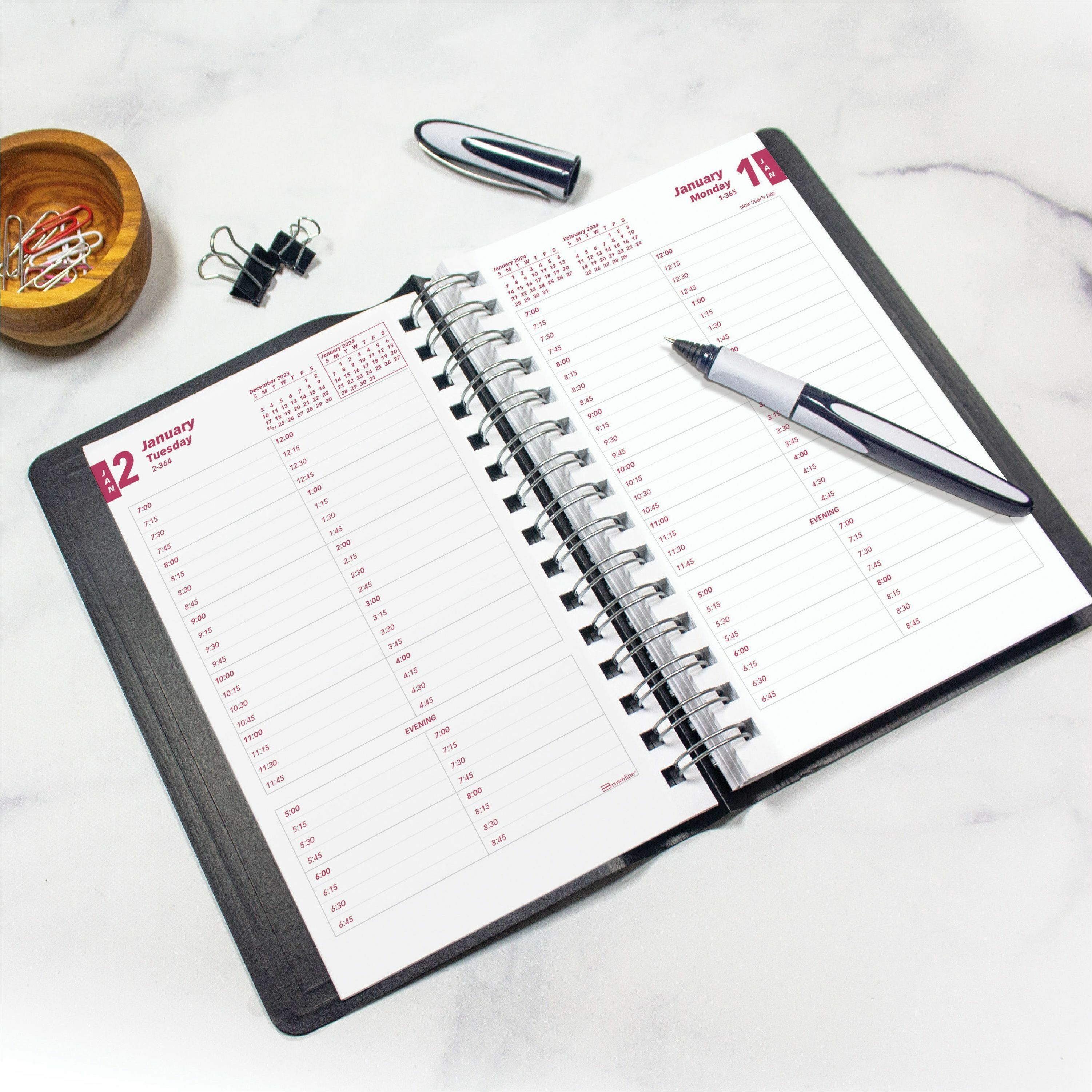 Brownline Soft Cover 12 Month Daily Planner Julian Dates Daily 1 Brownline Soft Cover 12 Month Daily Planner Julian Dates Daily 1
