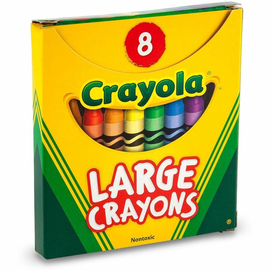 Crayola Large Crayons - Assorted - 8 / BoxCYO520080, CYO 520080 ...