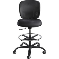 Safco Vue Heavy-duty Stool - Black Vinyl Seat - Black Nylon SAF3394BL ...