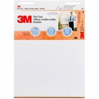 3M Flip Charts - 40 Sheets - Plain - Stapled - 18.50 lb MMM570, MMM 570 ...