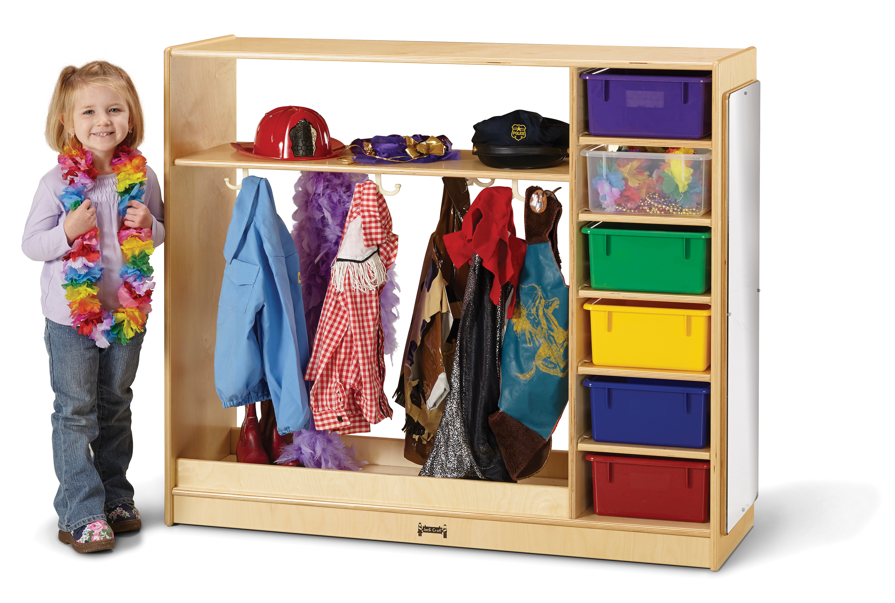 Jonti-Craft® Dress-Up Storage - with Colored Tubs