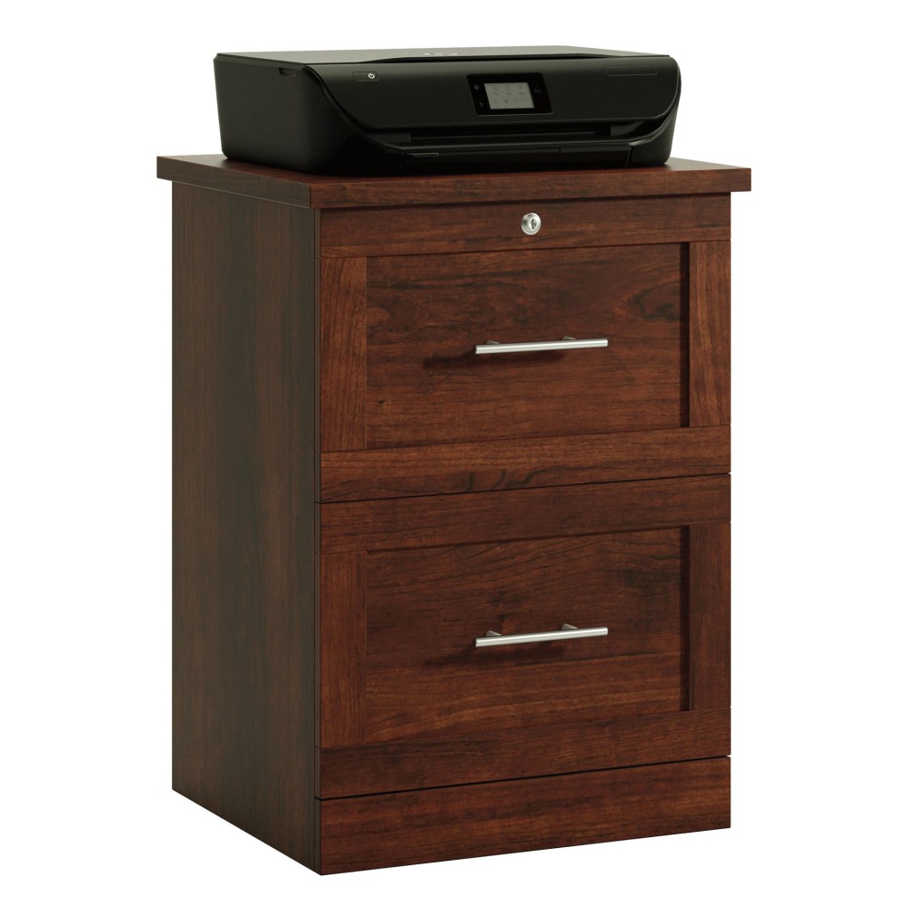 Realspace 17inD Vertical 2-Drawer File Cabinet, Mulled Cherry ...