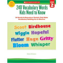 Scholastic 240 Vocabulary Words Kids Need To Know, Grade 2 ...