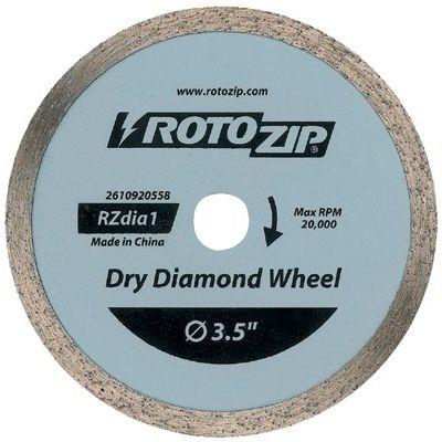 Rotozip® RZDIA1, Dry Diamond Zip Wheel For Ceramic Tile 1 Pack ...