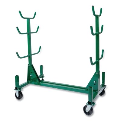 Mobile Conduit and Pipe Rack, 34 in W x 63-1/2 in H x 58-1/2 L, 1000 lb ...