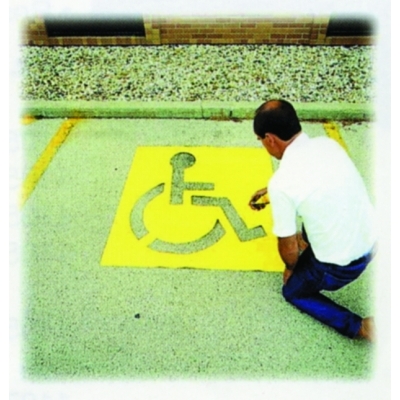 C.H. Hanson® 12438, 43" High Handicapped Symbol Parking Lot ...