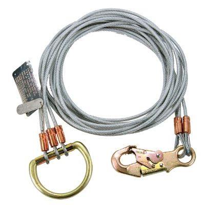 Lewis Manufacturing Co. 20-2016, 8' Flexible Steel Tail Rope W/Safety ...