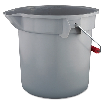 Rubbermaid Commercial 2614-GRAY, 14Qt Brute Bucket - AllianceSupply.com