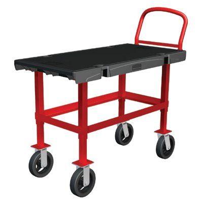 Rubbermaid Commercial 4472-BLA, Work-Height Platform Truck 24X36 ...